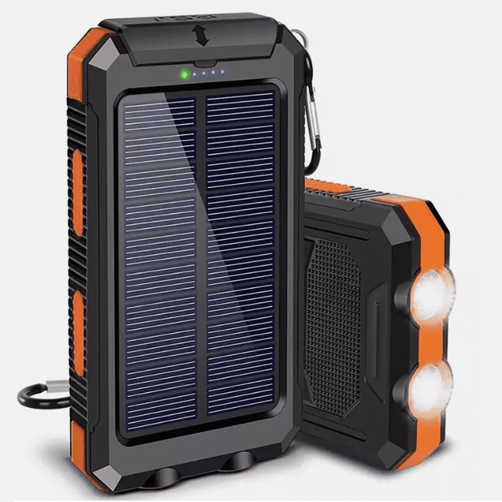 20000mAh Solar Charger Power Bank - Portable Waterproof Outdoor Solar ...