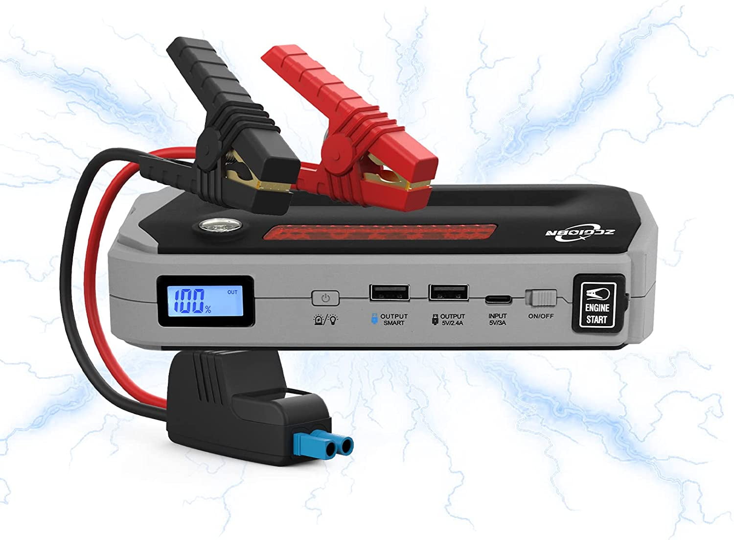 2000A Portable Jump Starter for Cars Boat Motorcycle Truck Battery ...