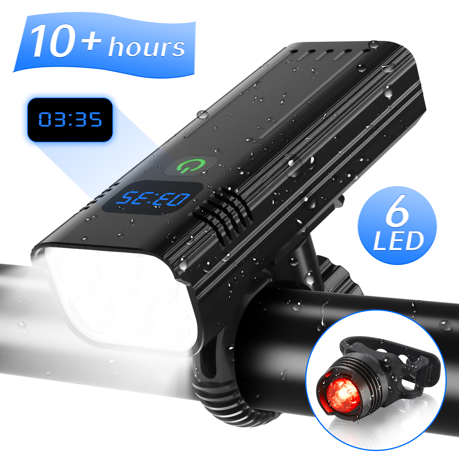 Christmas Clearance! SuoKom Waterproof 5 Led Lamp Bike Bicycle Front ...