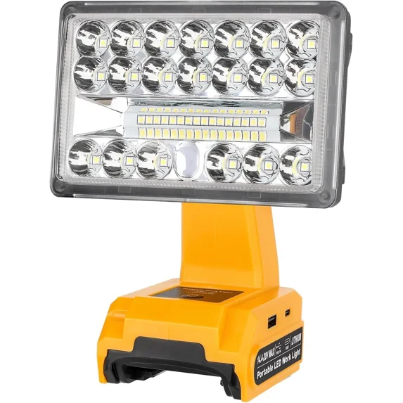 2000LM for Dewalt Flashlight Spotlight with USB Cordless LED Work Light ...