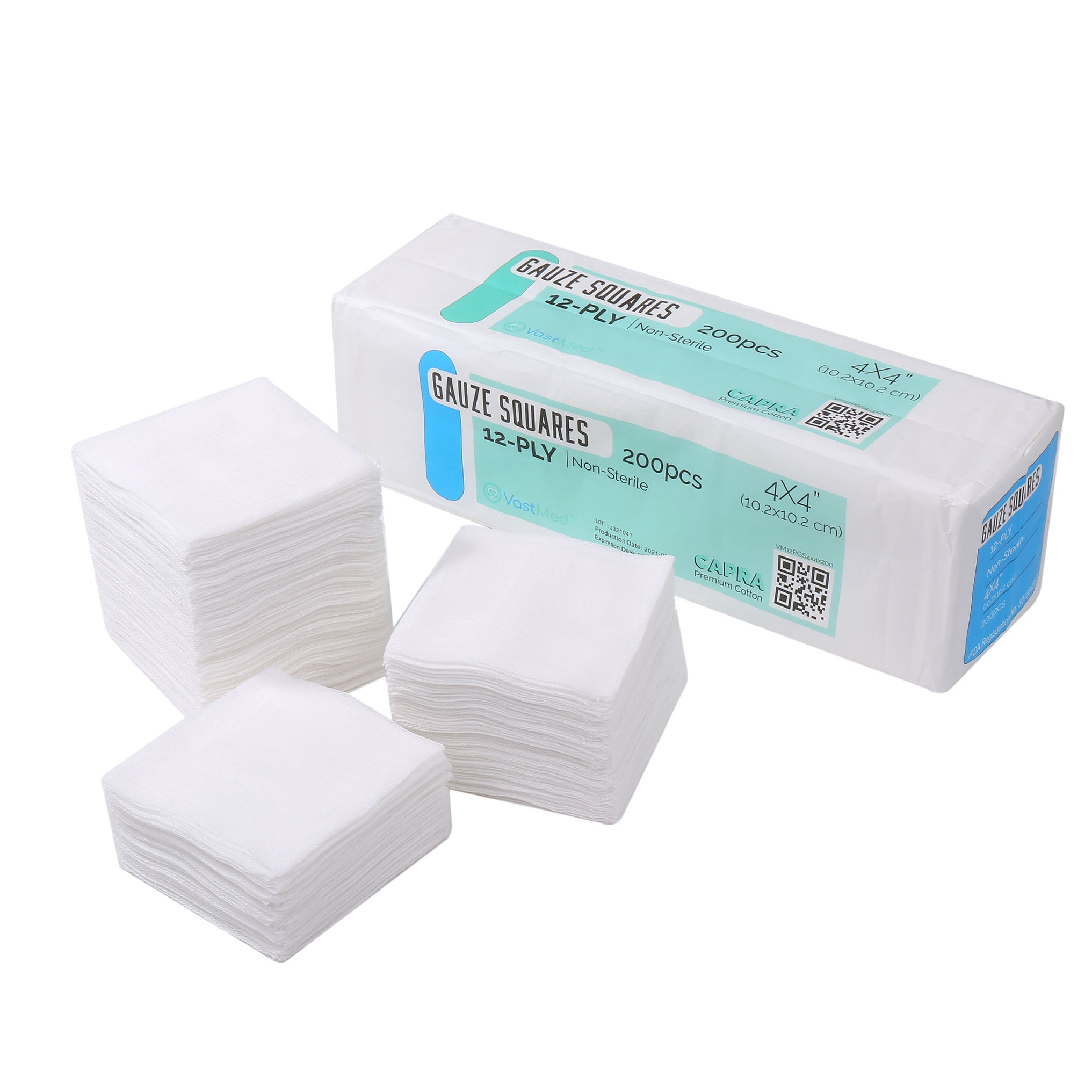 2000PCs CAPRA Gauze Non-Woven/Non-Sterile Premium Sponges Pad by ...