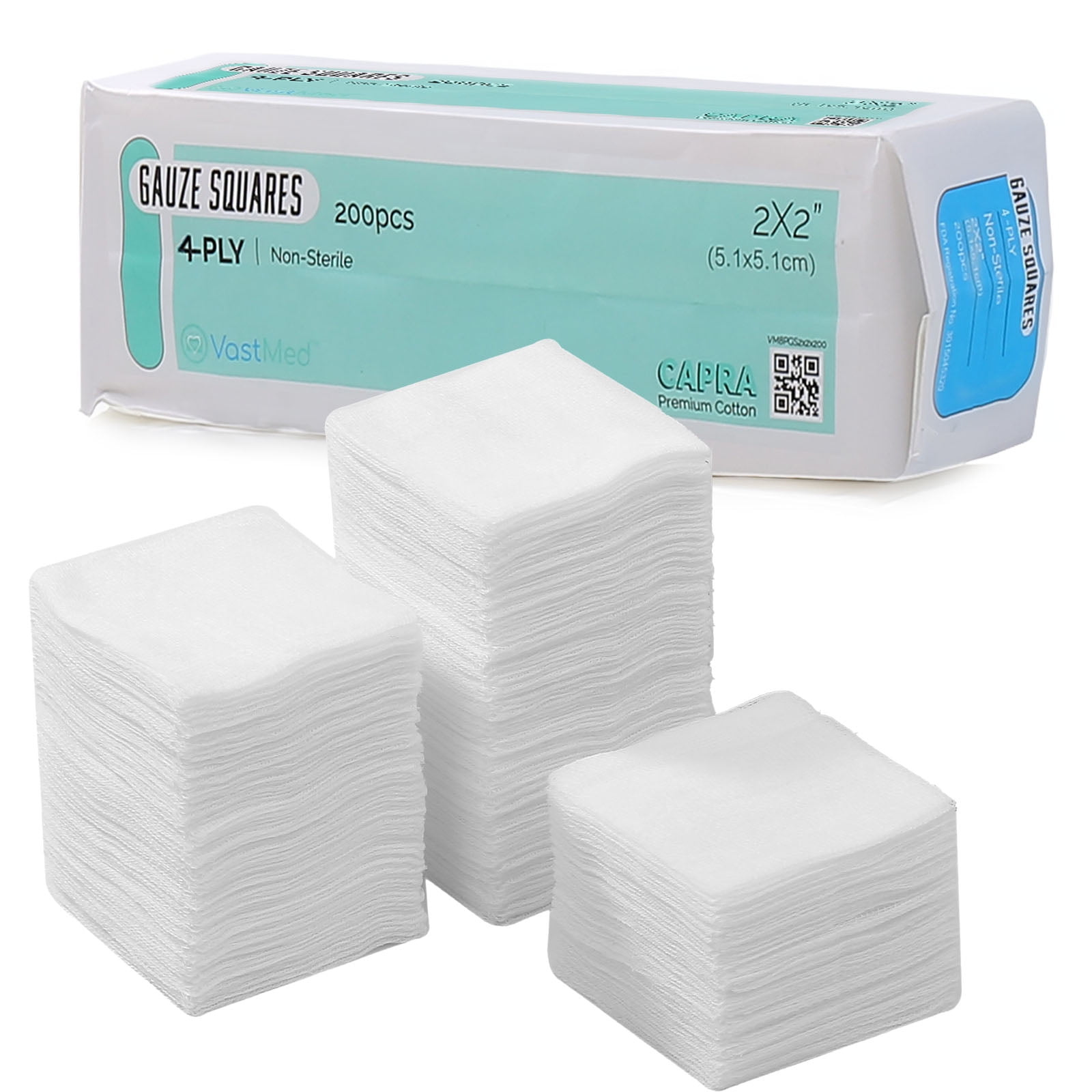2000PCs CAPRA Gauze Non-Woven/Non-Sterile Premium Sponges Pad by ...