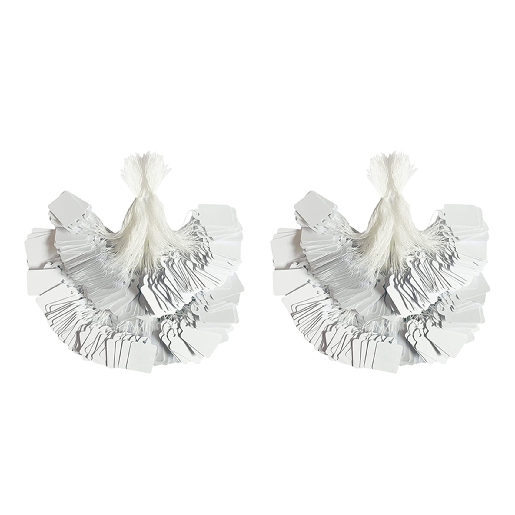 2000Pc Price Tags with String Attached White Marking Tag Small Paper ...