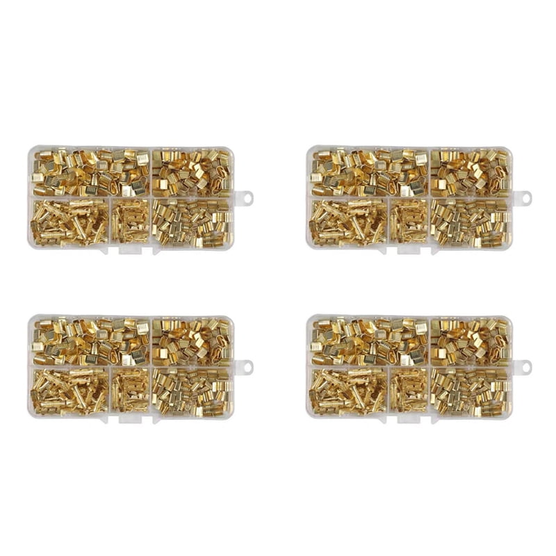 2000Pc U Shape Copper Ring Terminals Crimp Kit Non-Insulated Assortment ...