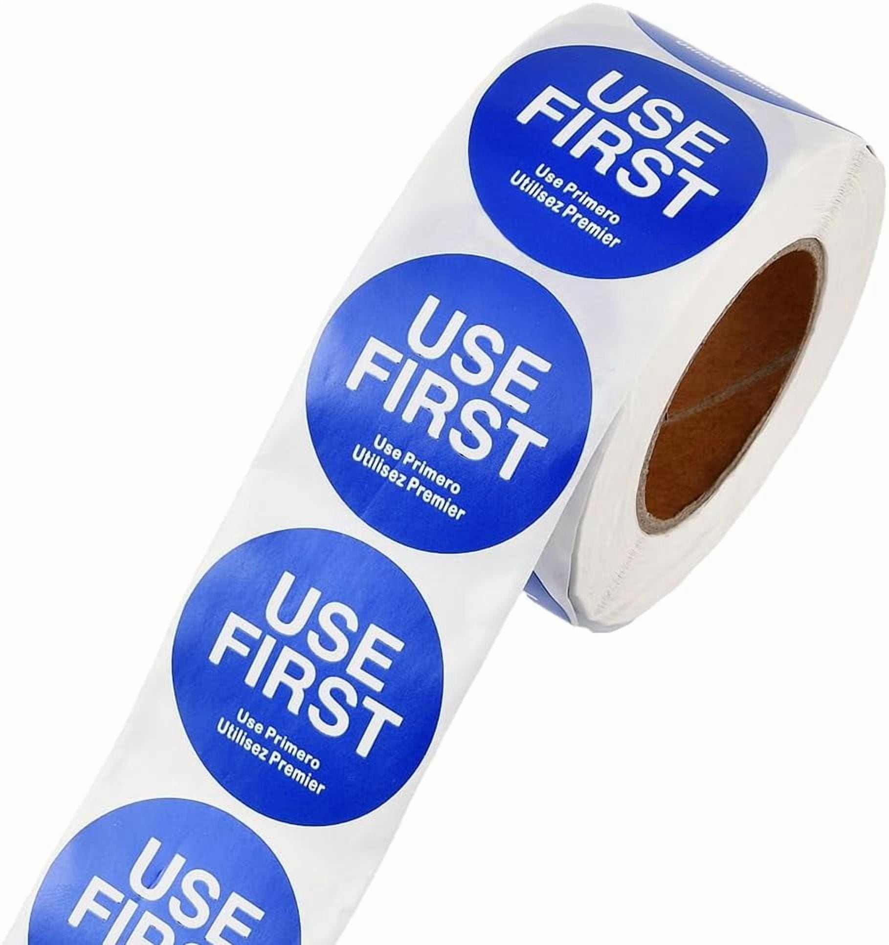 2000Pcs 4 Rolls Use First Sticker Blue 1.5 Inch Dot Stickers Inventory ...