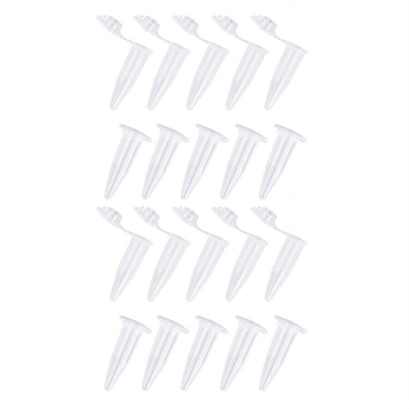 2000Pcs Mini Centrifuge Tubes 1.5Ml Raduated Clear Plastic Centrifuge ...