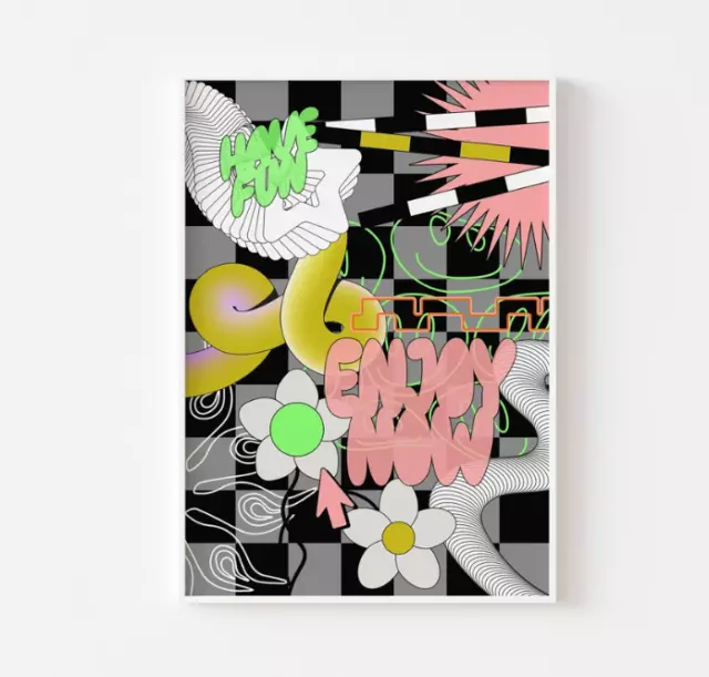 2000S Postmodern Maximalist Print - Psychedelic Surreal, Y2K, Retro NO ...