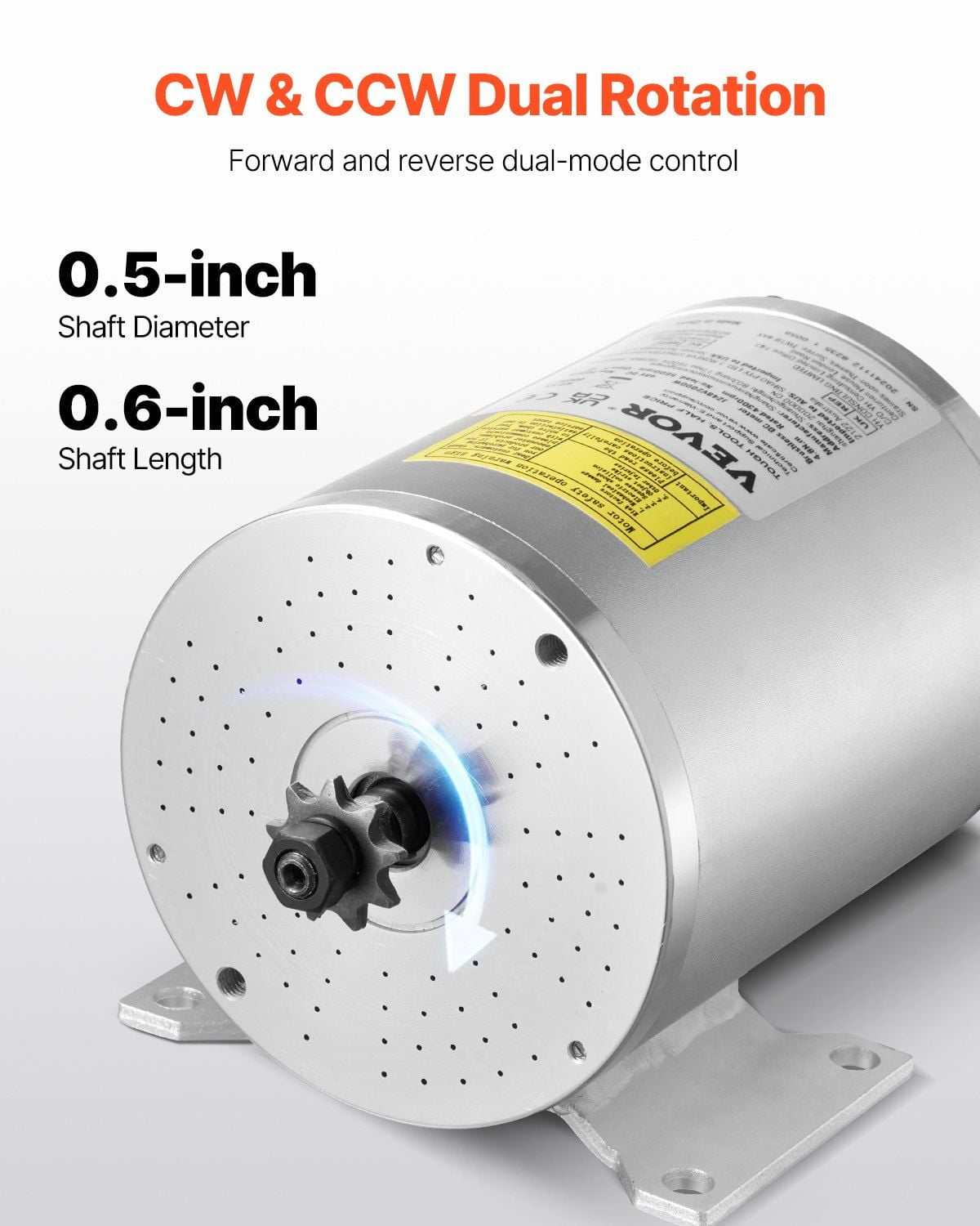 2000W 48V Brushless DC Motor Kit with Speed Controller | 4300 RPM High ...