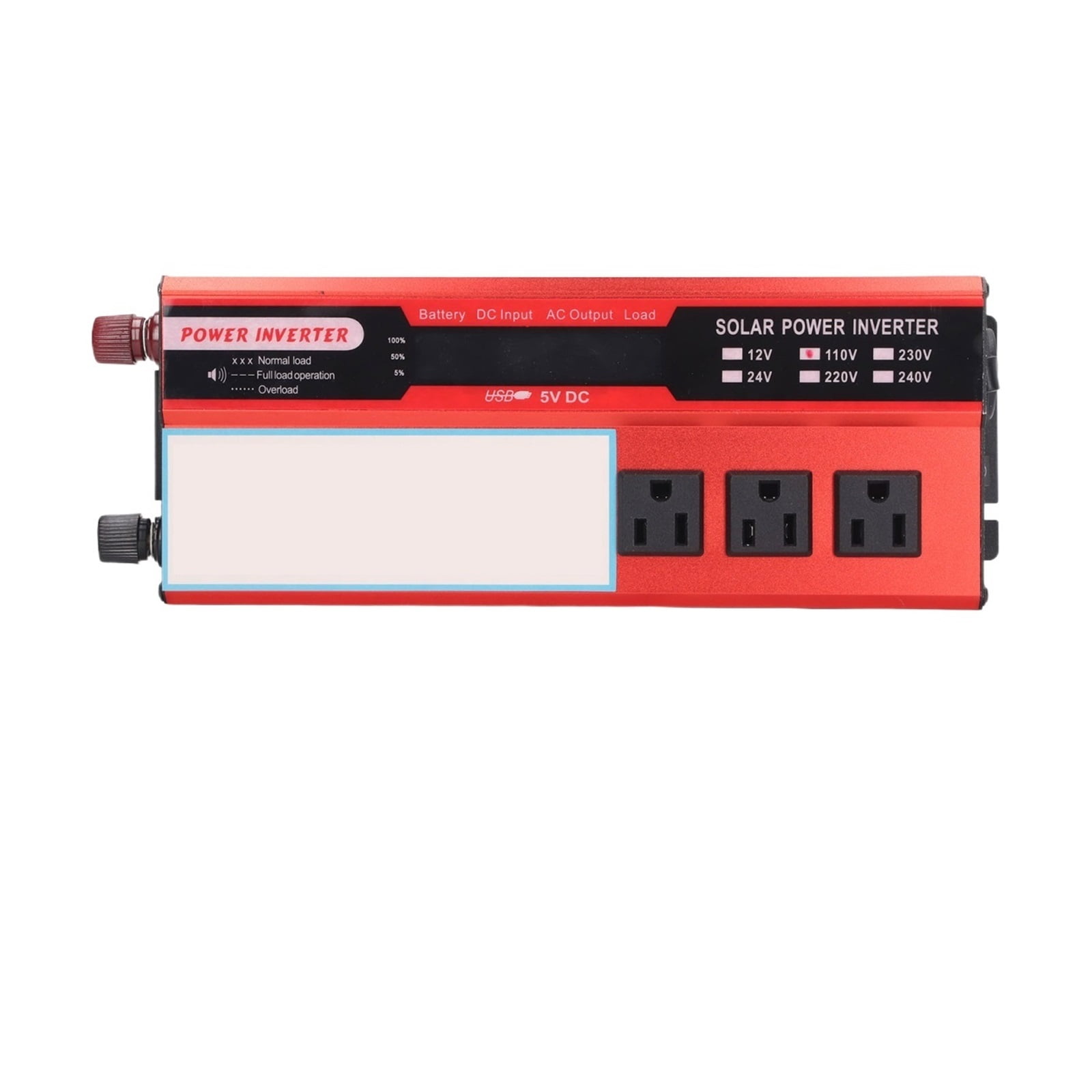 2000W Car Inverter Modified Sine Car Inverter 4 USB Ports 3 Outlets LCD ...