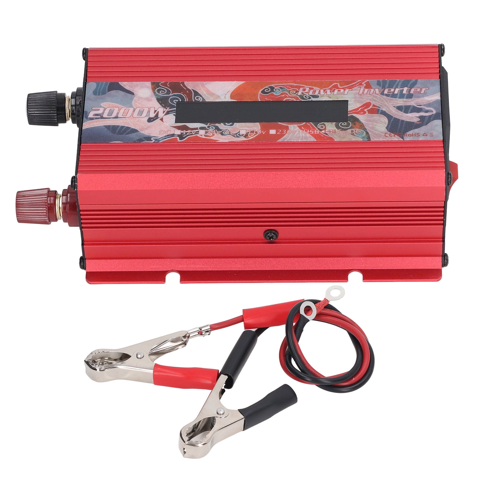2000W Car Power Inverter, DC to AC Fast Heat Dissipation, LCD Display ...