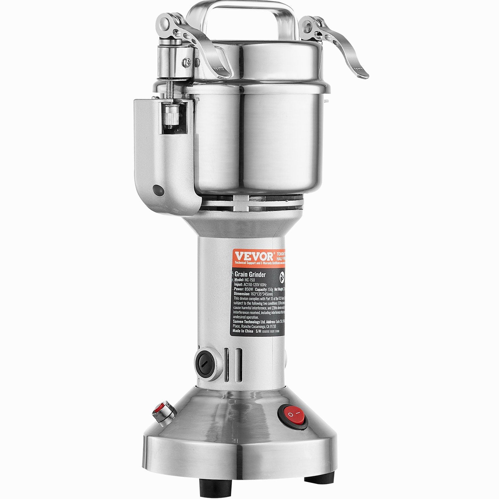 2000W Commercial Grain Grinder, High-Speed Electric Mill for Coffee ...