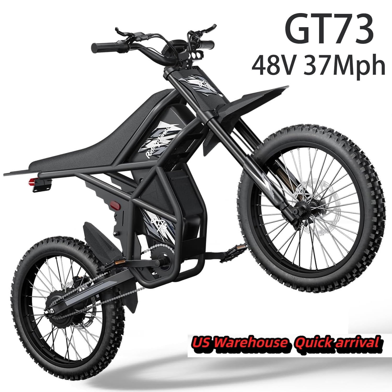 2400W Electric Bike with 48V 18.2AH*2 Removable Batteries Riding'times ...