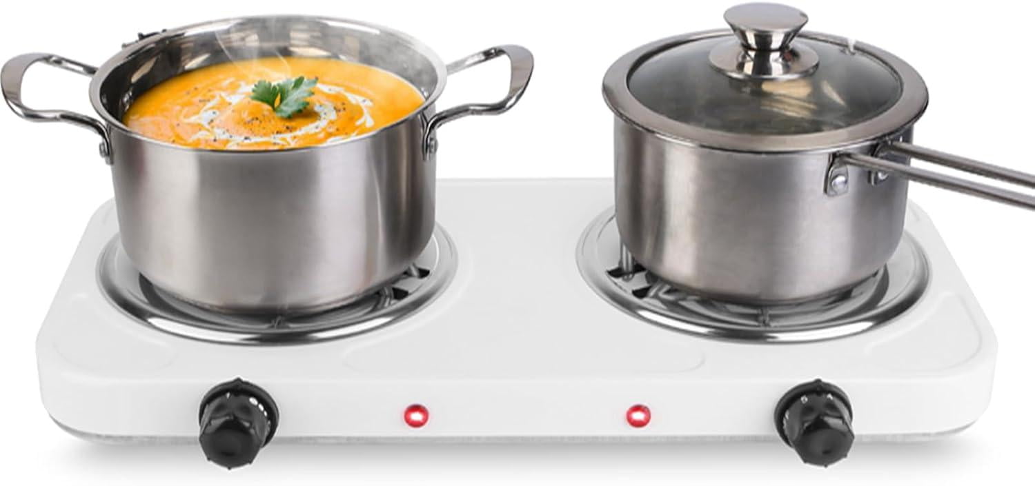 2000W Electric Burner, Double Electric Stove Burner, Portable Coil ...