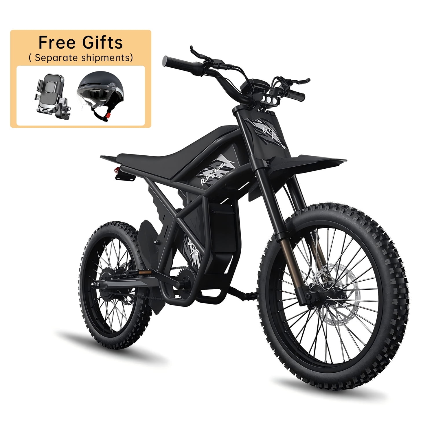 2000W Electric Dirt Bike for Adults Ridingtimes GT73,brushless Hub ...