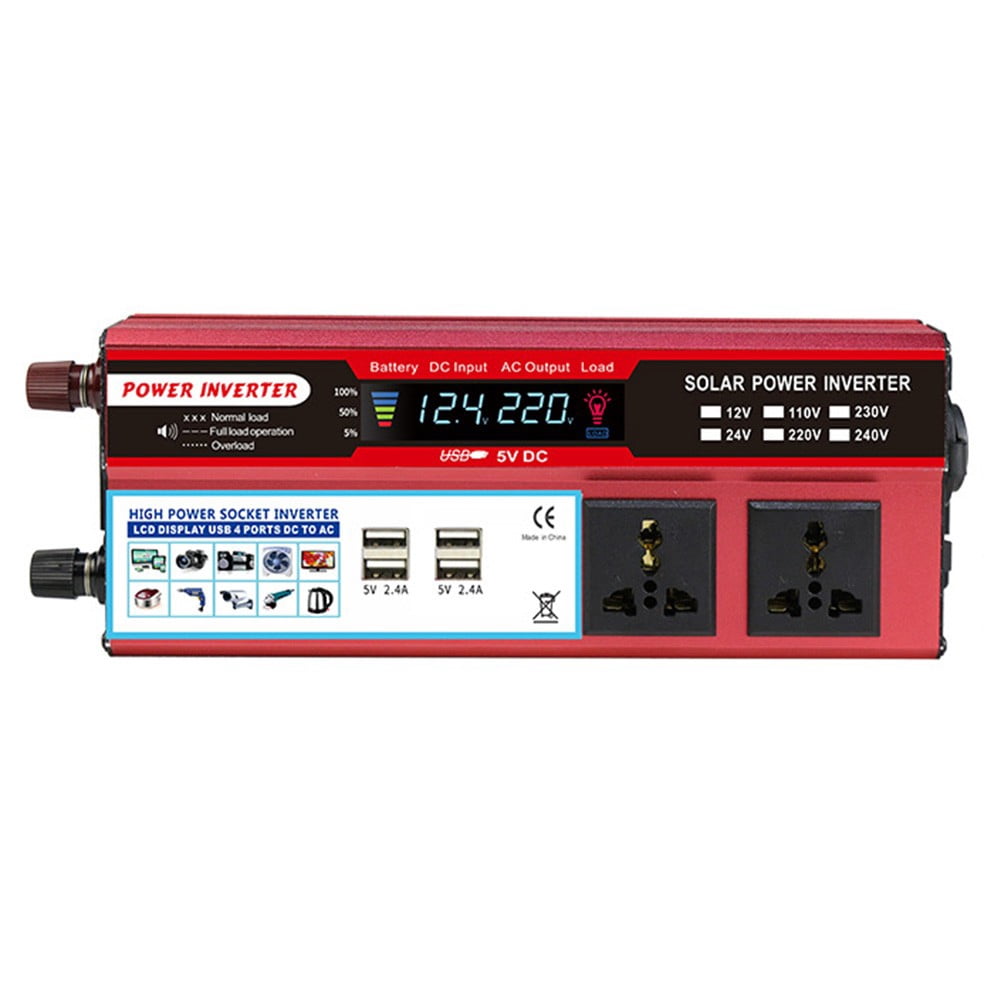 2000W Inverter Car Inverter Inverter Power Converter With 4 USB Fast ...