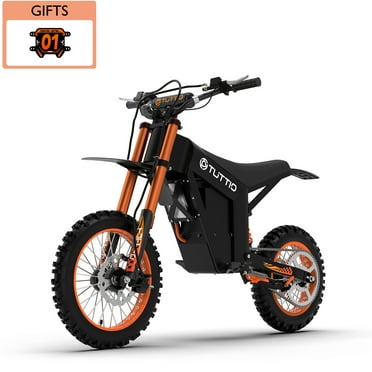 TUTTIO Electric Dirt Bike Adult Soleil01, 2000W&48V&21Ah Electric Motorcycle, 14"& 12" Full ...