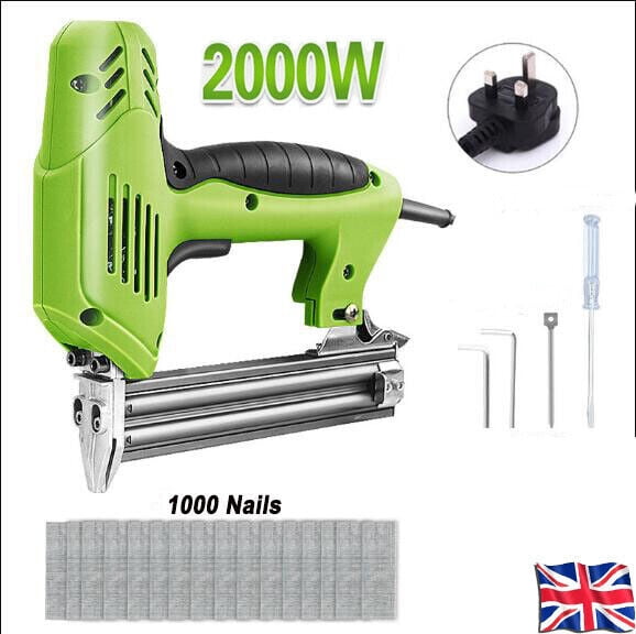 2000W Nail Gun Staple Electric Heavy Duty Stapler Nailer Carpentry ...
