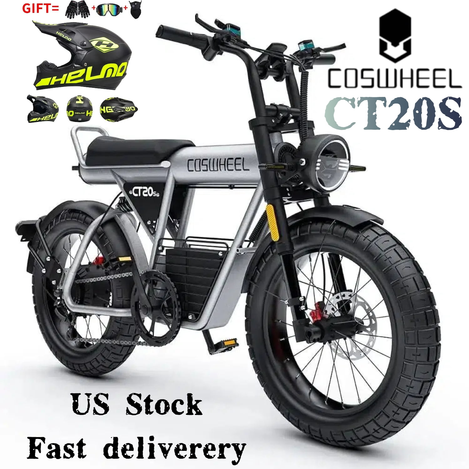 60V 27.5AH Removable Battery,2000W (Peak) Motor ‎COSWHEEL CT20s ...