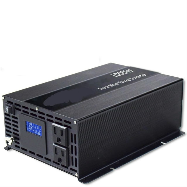 2000W Peak Pure Sine Wave Solar Inverter, 1000W DC to AC Converter 12V ...