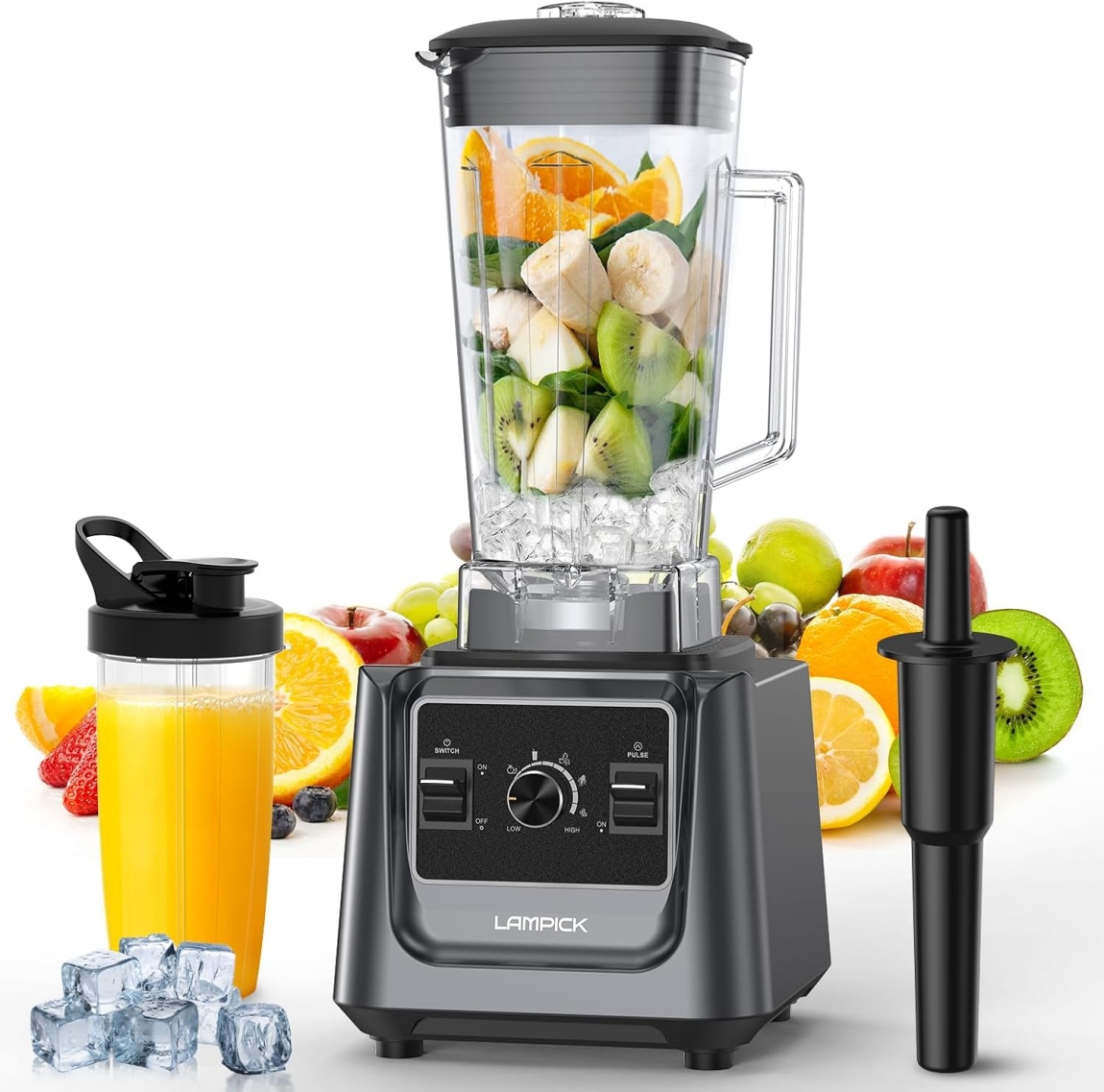 2000W Professional High-Speed Countertop Blender, Smoothie Countertop ...