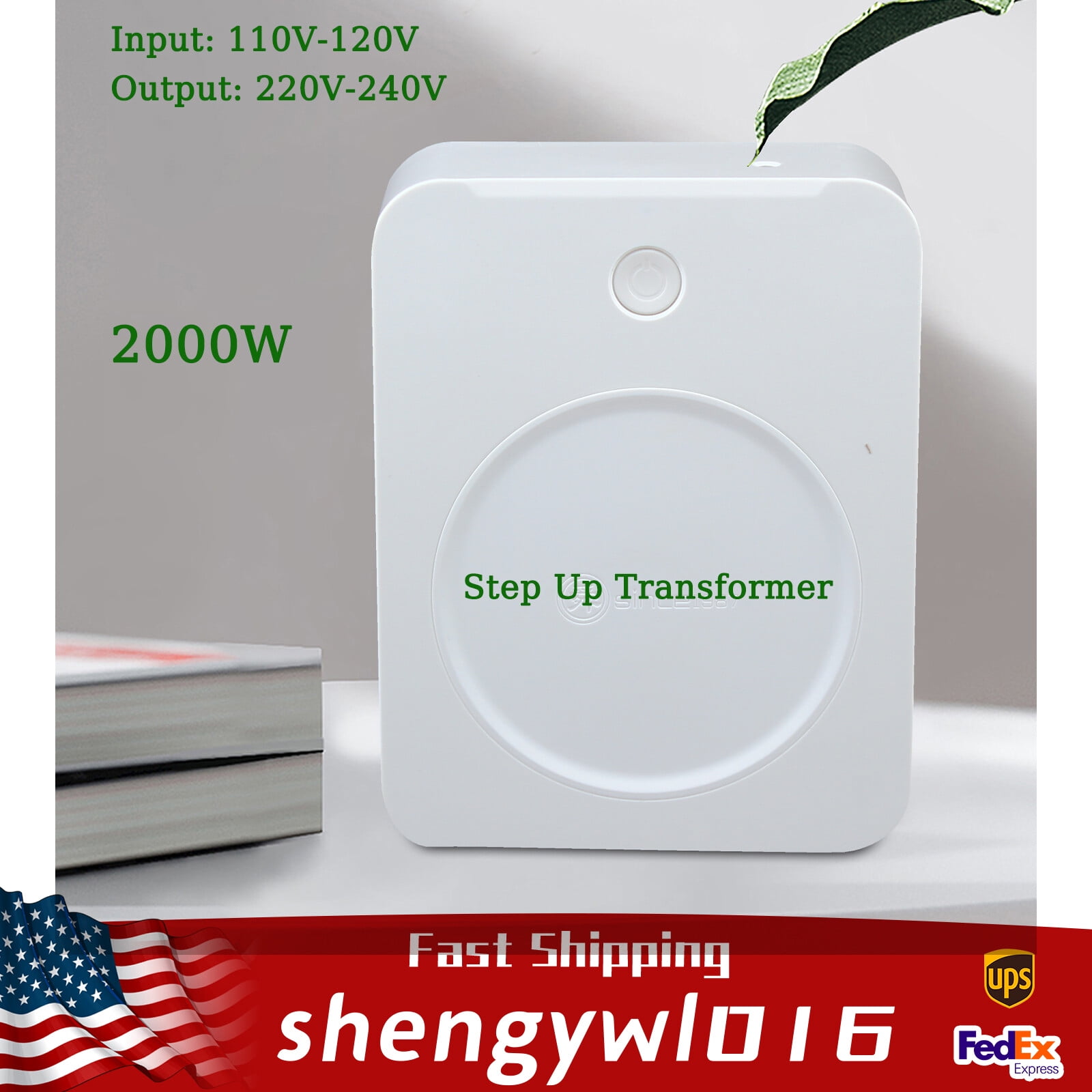 2000W Step Up Voltage Converter Transformer for 110V to 220V Devices ...