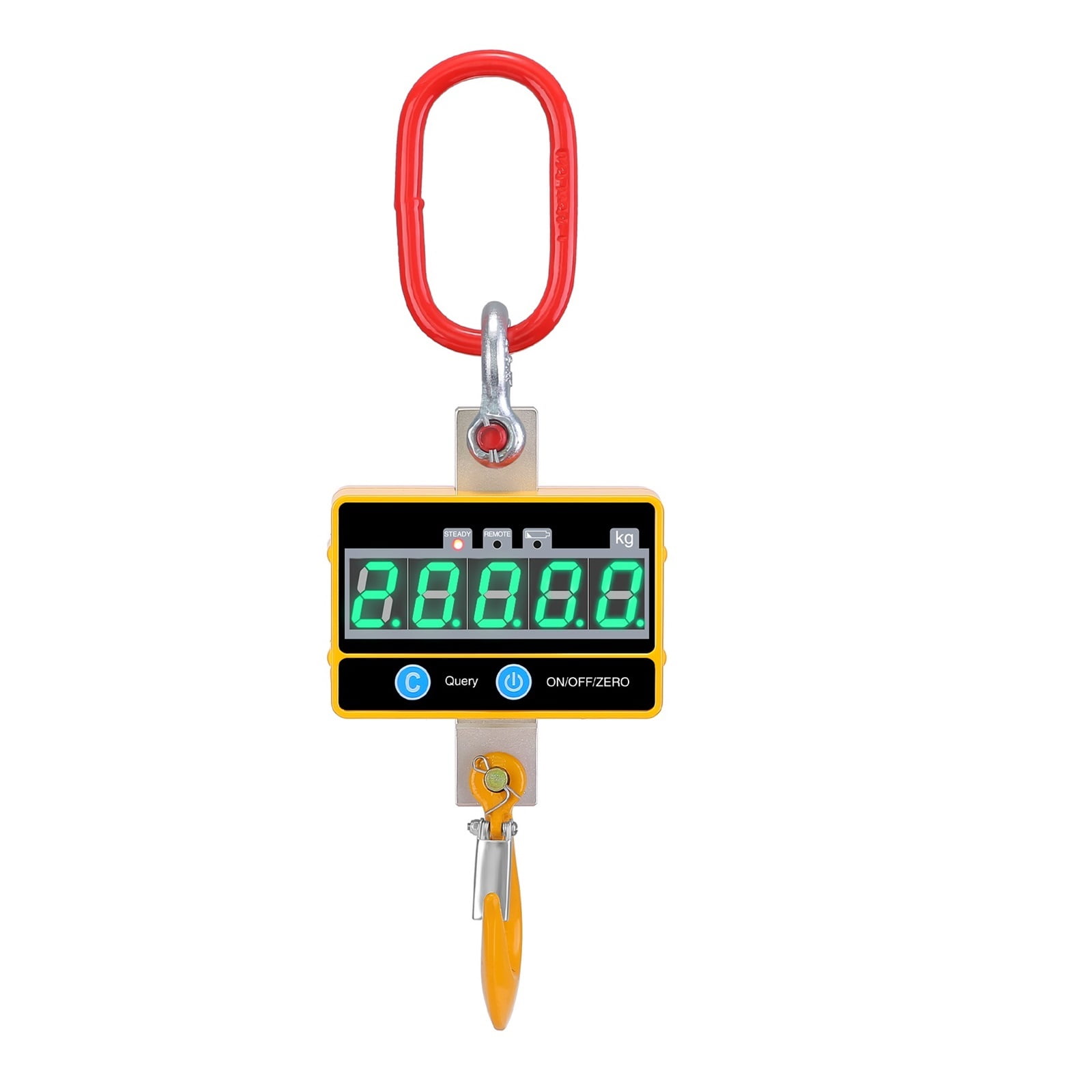 2000kg 2T Rechargeable Electronic Crane Scales Digital Hook Hanging ...