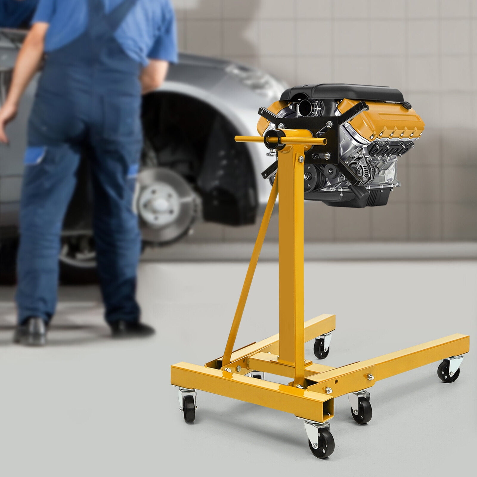 2000lb Engine Stand Vehicle Engine Block Stand w/360 Degree Rotating ...