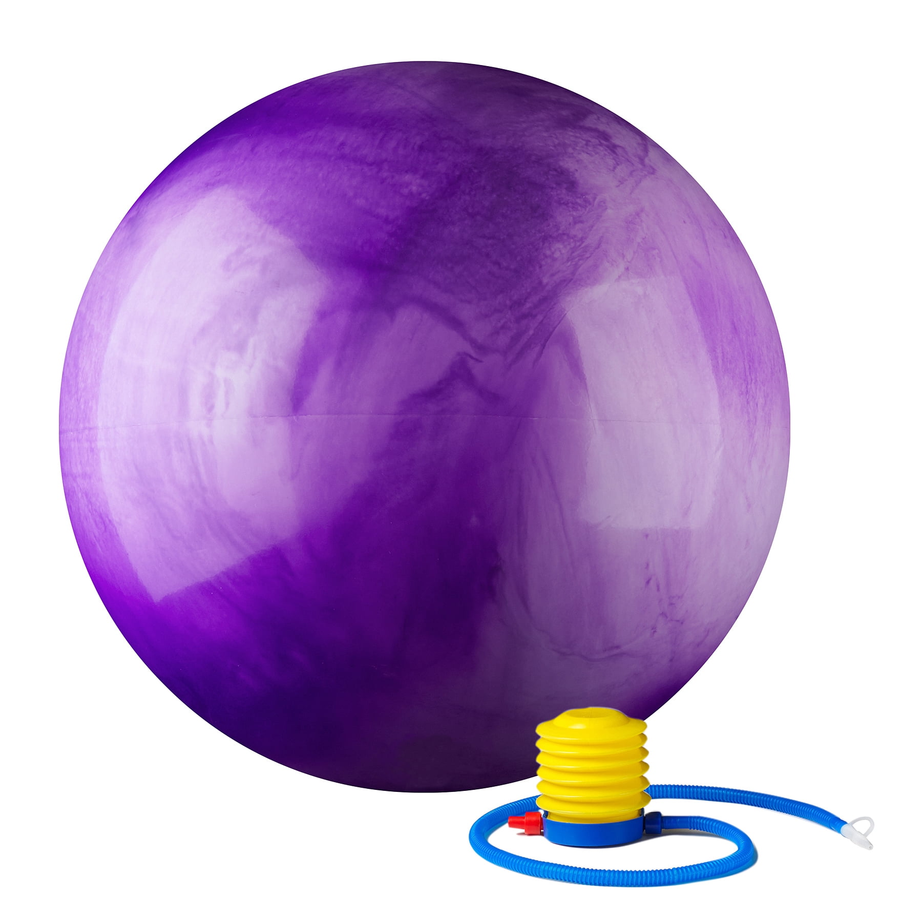 2000lbs Static Strength Exercise Stability Ball with Pump Multi-Colored ...