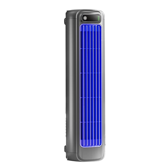 2000mA Cordless Tower Fan, Vaneless High Wind Cooler, Silent Turbine ...