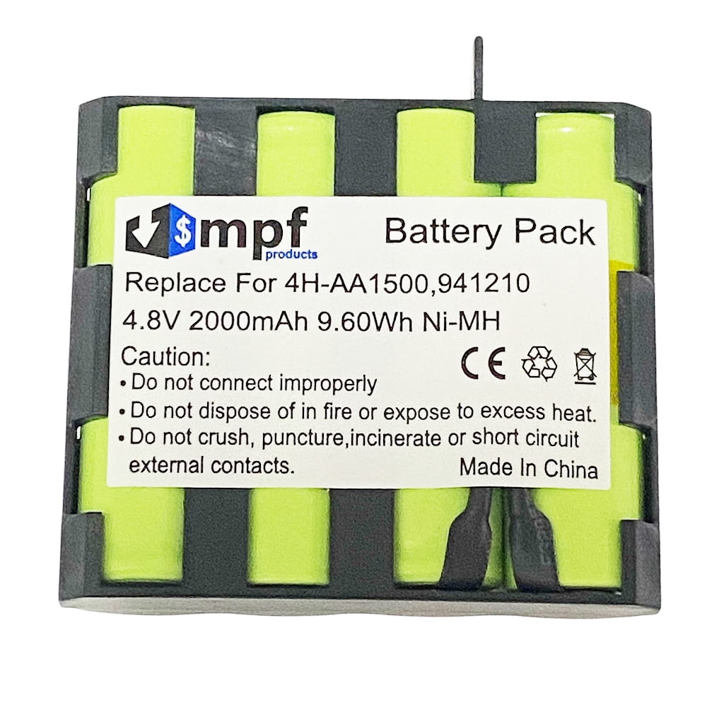 2000mAh 4H-AA1500, 941210 Battery Replacement for Compex Energy Mi ...
