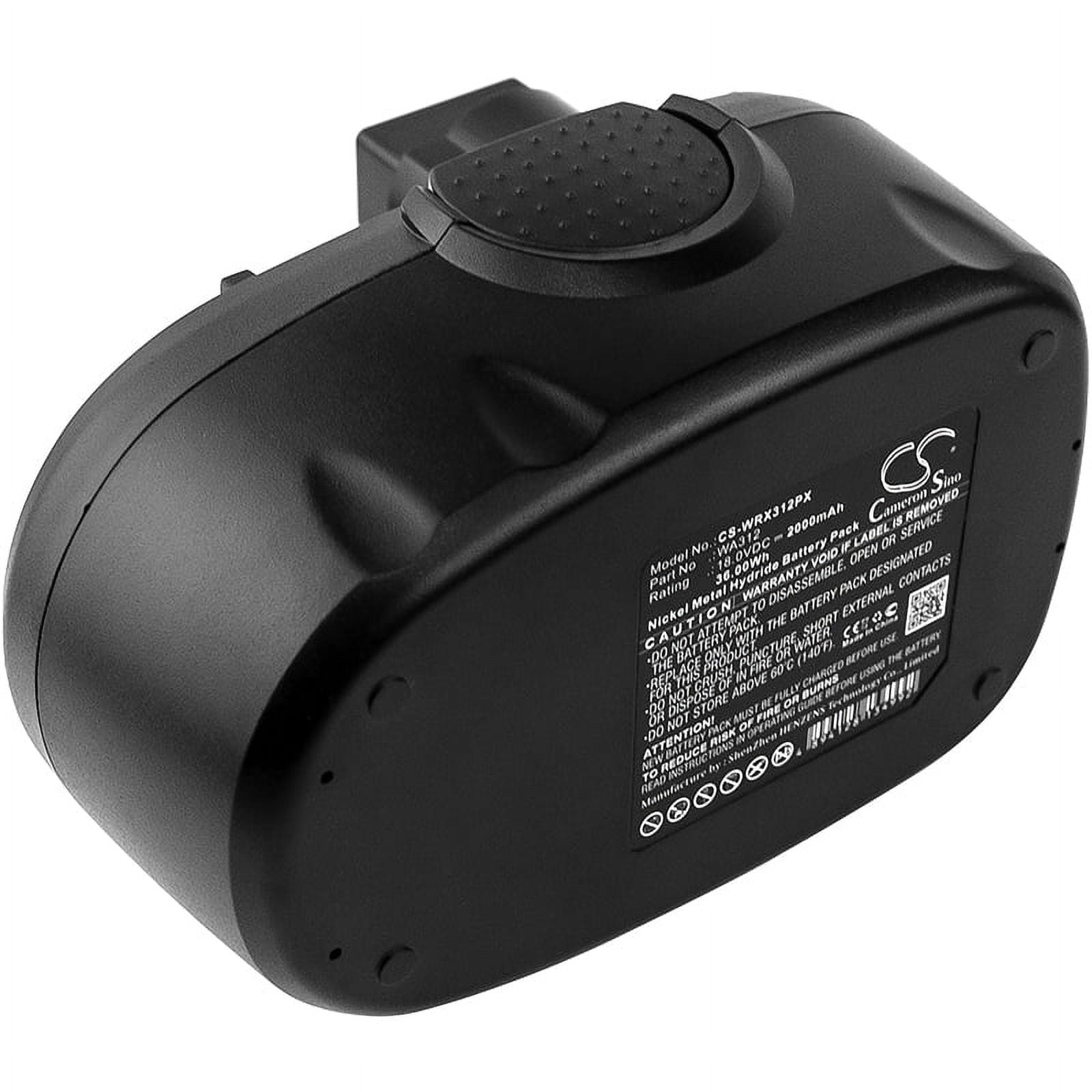 2000mAh WA312 High Capacity Battery for Worx WG150s, WG152, WG250 ...