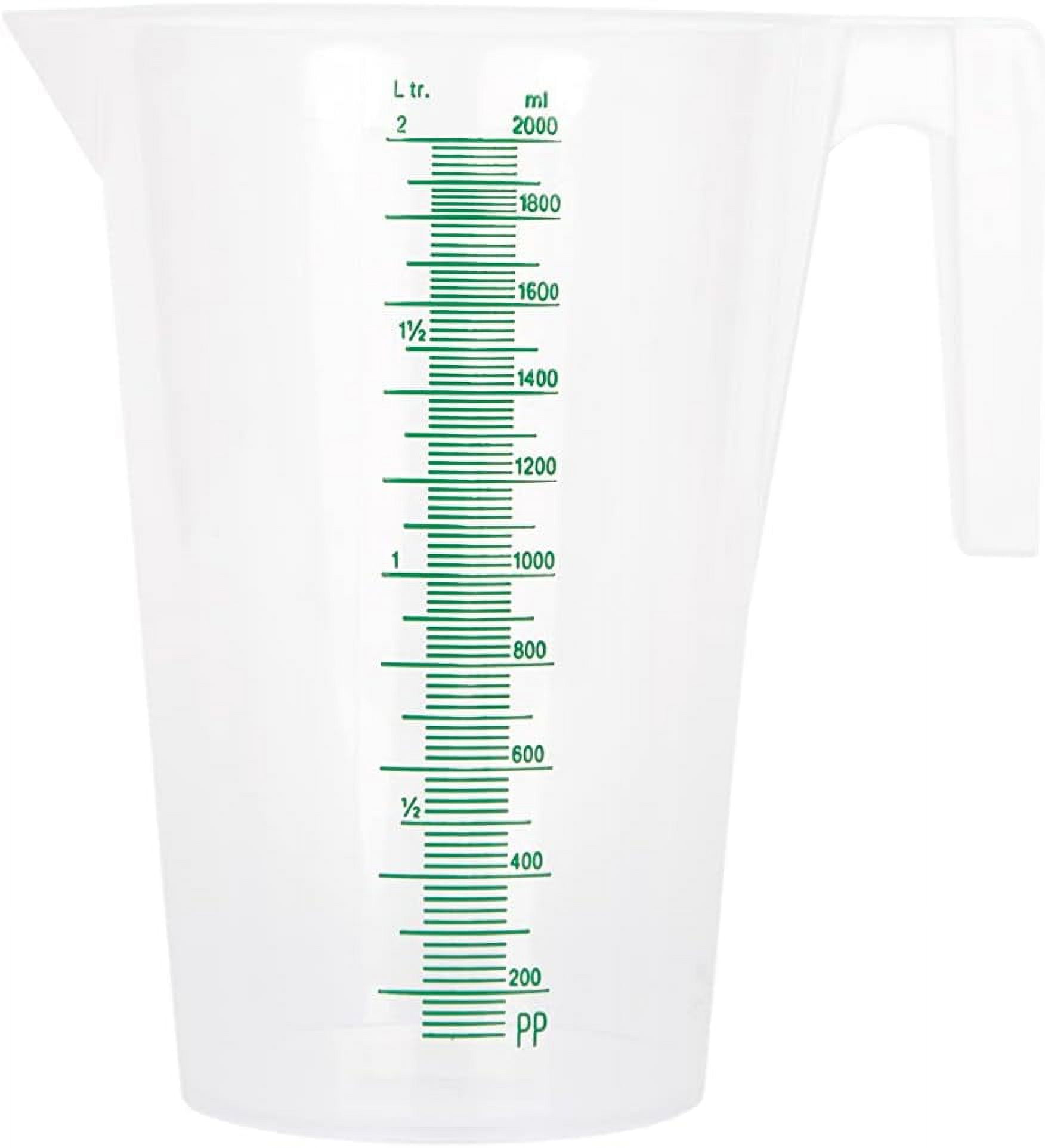 2000ml Measure Pitcher Food Grade Plastic Graduated Measuring Graduated ...