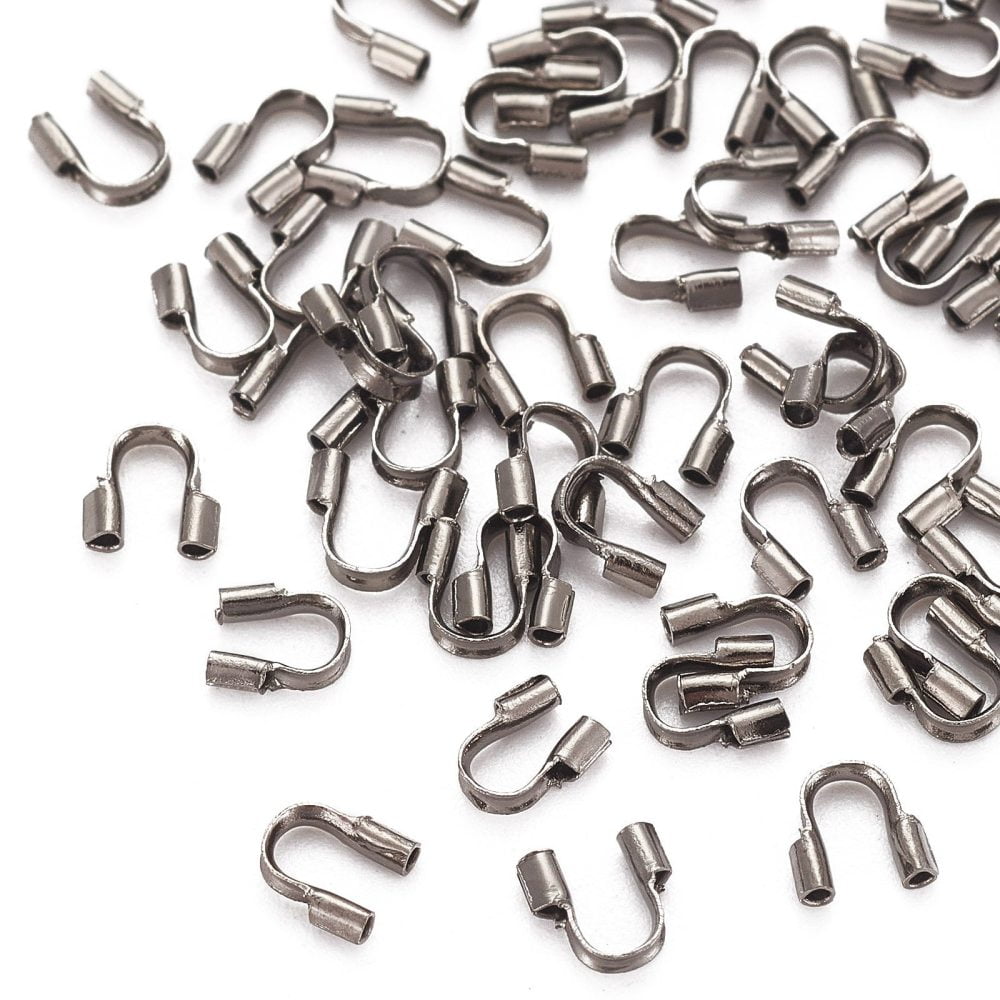 2000pc Brass Wire Guardian and Protectors Gunmetal Size: 4mm wide 5mm ...