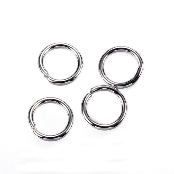 2000pcs Resistant 304 Stainless Steel Open Jump Rings Round Stainless ...