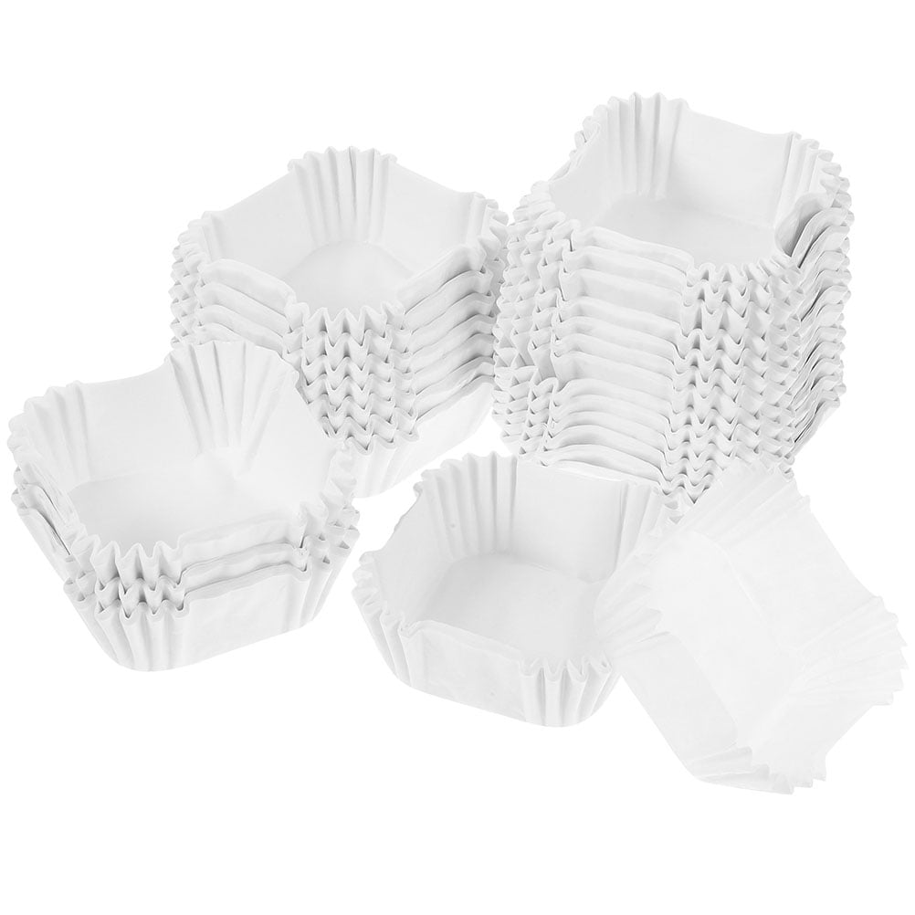 2000pcs Square Paper Liners For Muffins Cupcakes Disposable Small ...