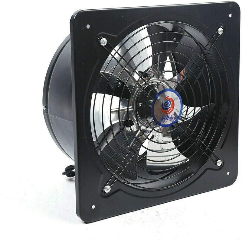 2000r/min 125W 110V Axial Fan With Grill Industrial Ventilation Metal ...