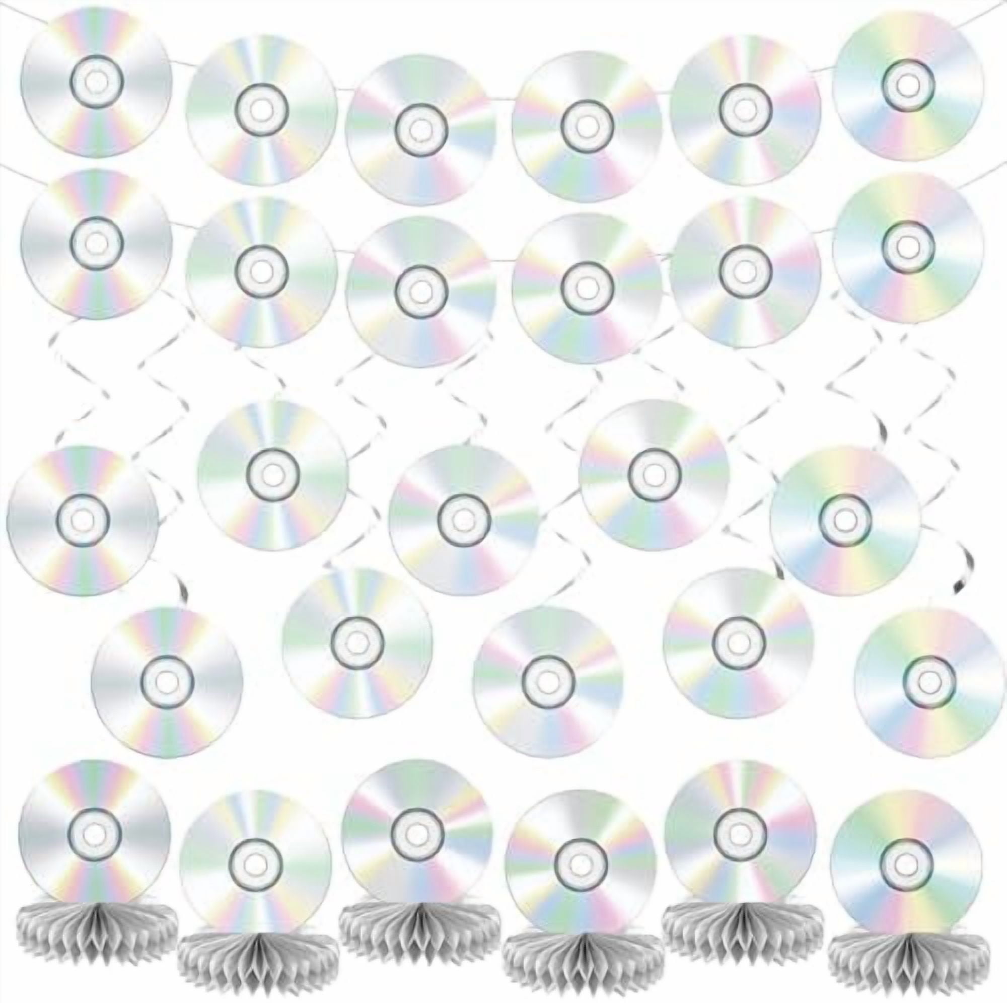 2000s Party Decorations Set 90's Y2k Birthday CD Paper Banners Retro ...
