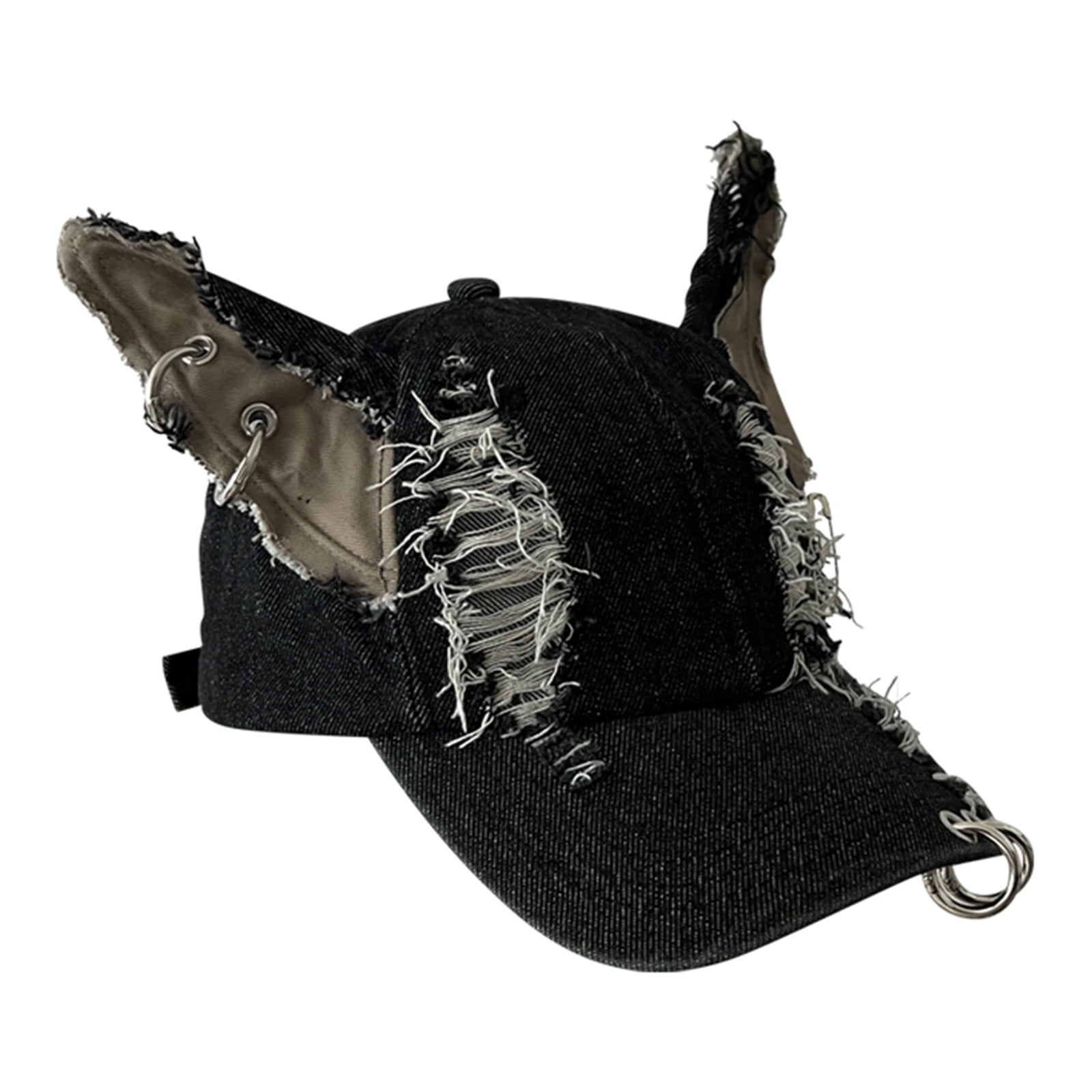 2000s Ripped Dog Ear Hat for Adults Dark Series Spring Autumn Baseball ...