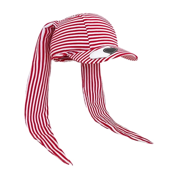 2000s Subcultural Theme Sun Hat With Long Bunnies Ears And Stripe ...