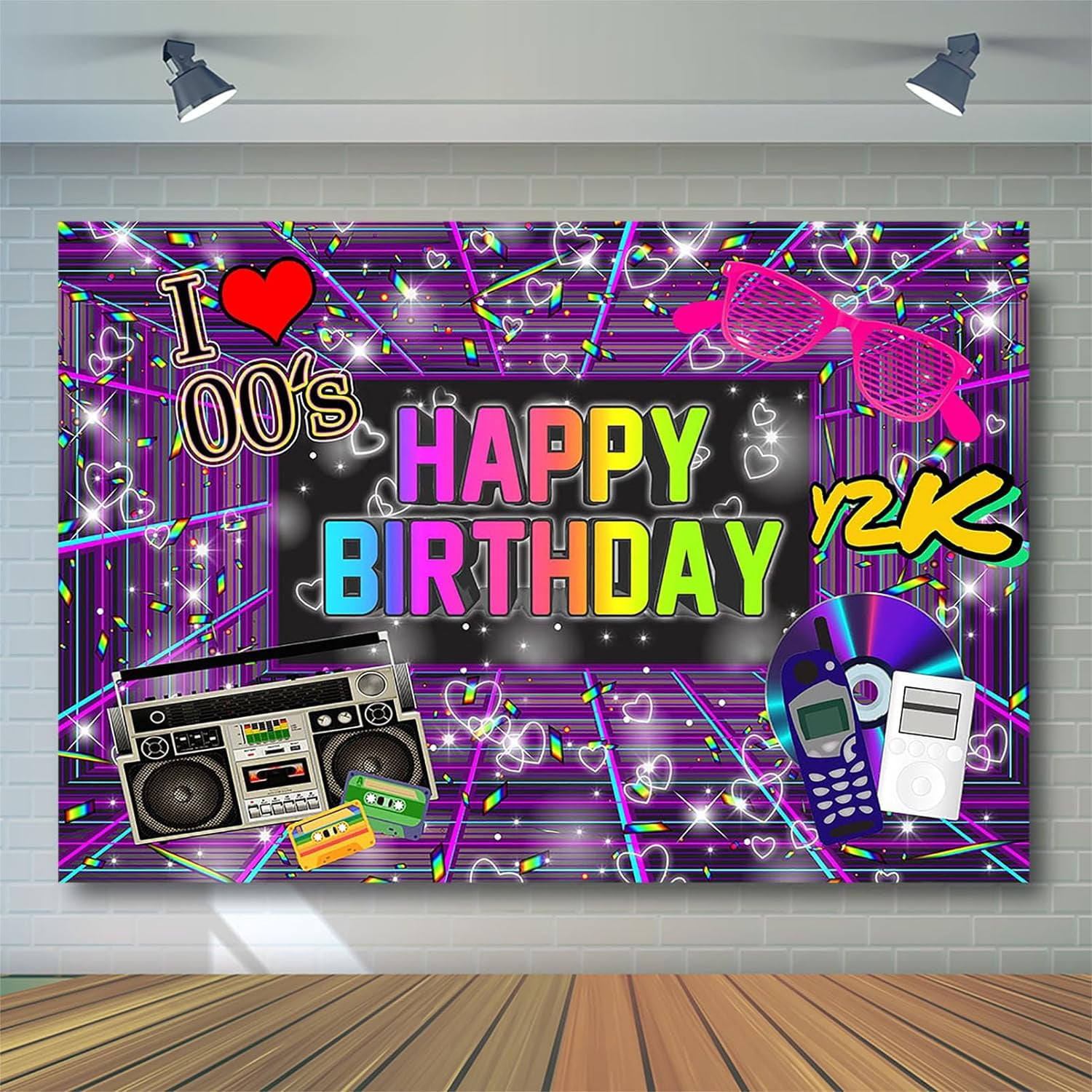 2000s Theme Birthday Party Backdrop Early 2000's Birthday Party ...