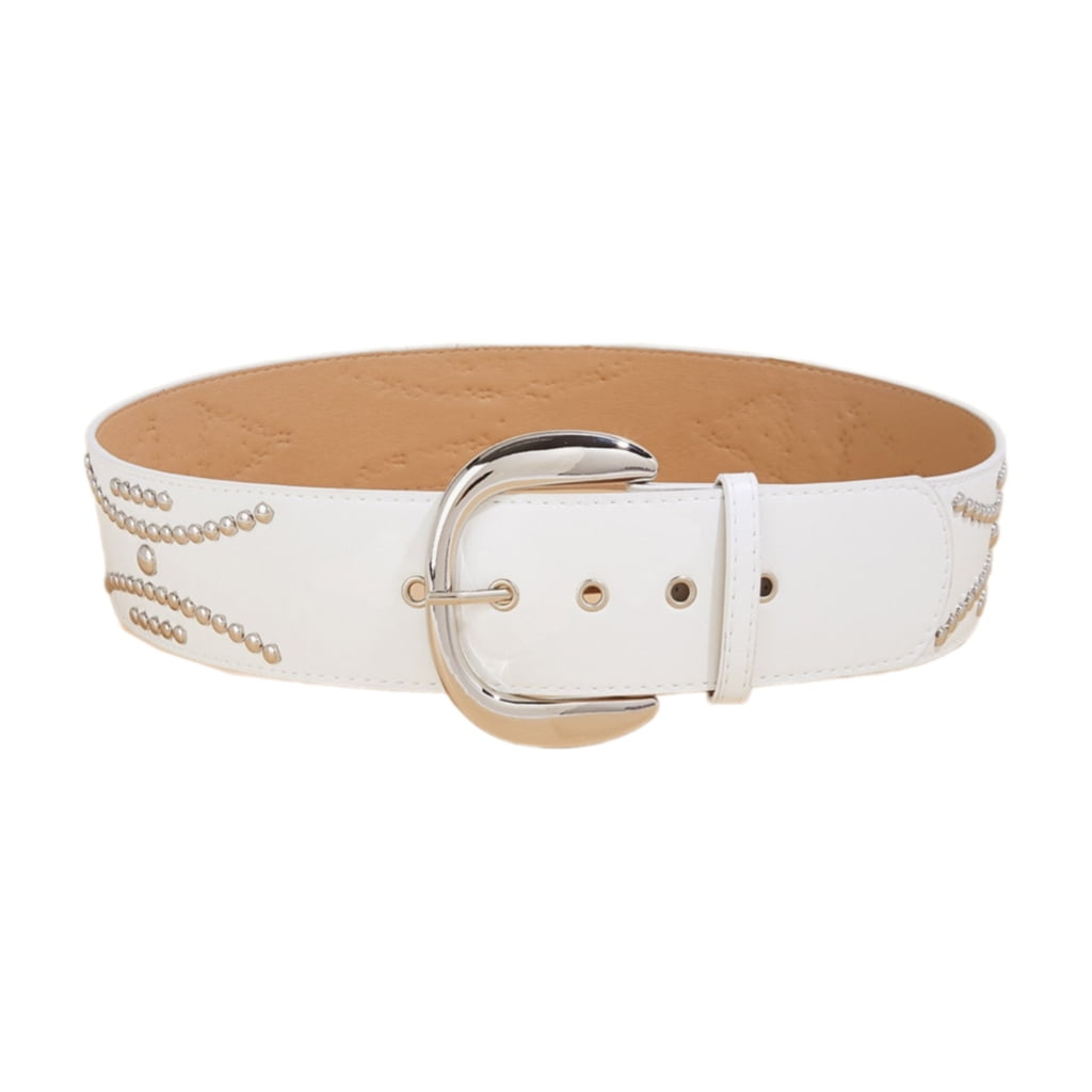 2000s Women Casual Waist Belt for Pants Skirt Pin Buckle Waistband Bead ...