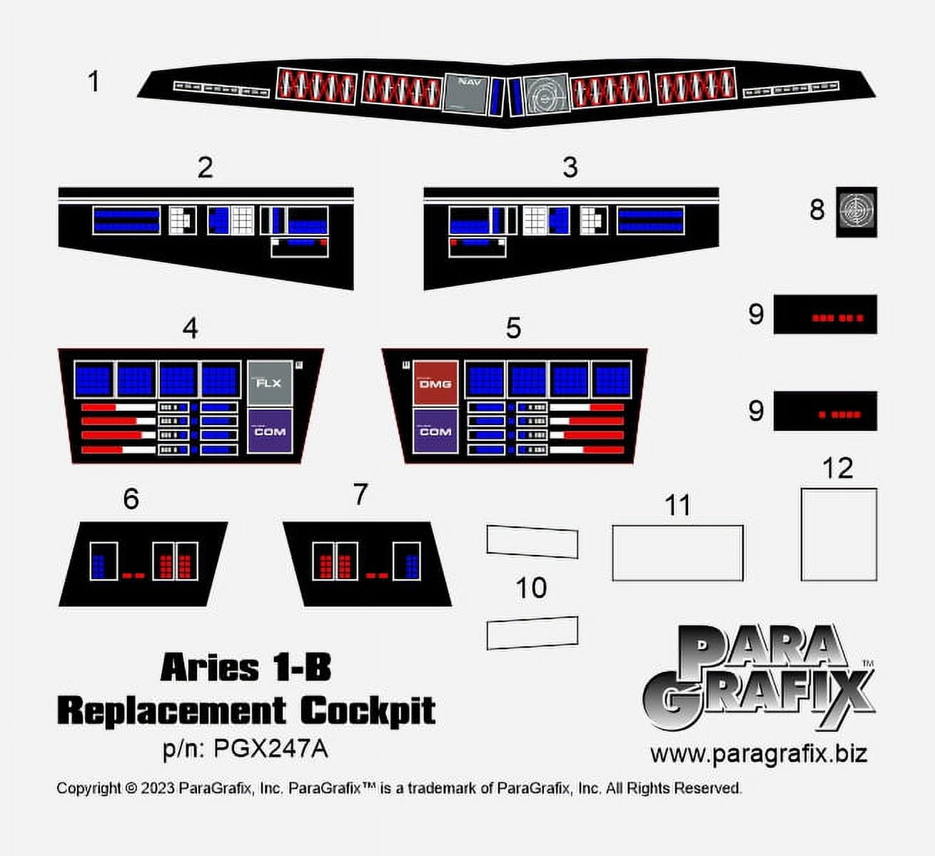 2001 A Space Odyssey - Aries 1-B Replacement Cockpit and Decals ...