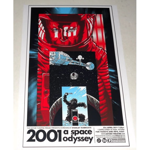 2001 A Space Odyssey Stanley Kubrick Alternate "Rectangles" Poster ...