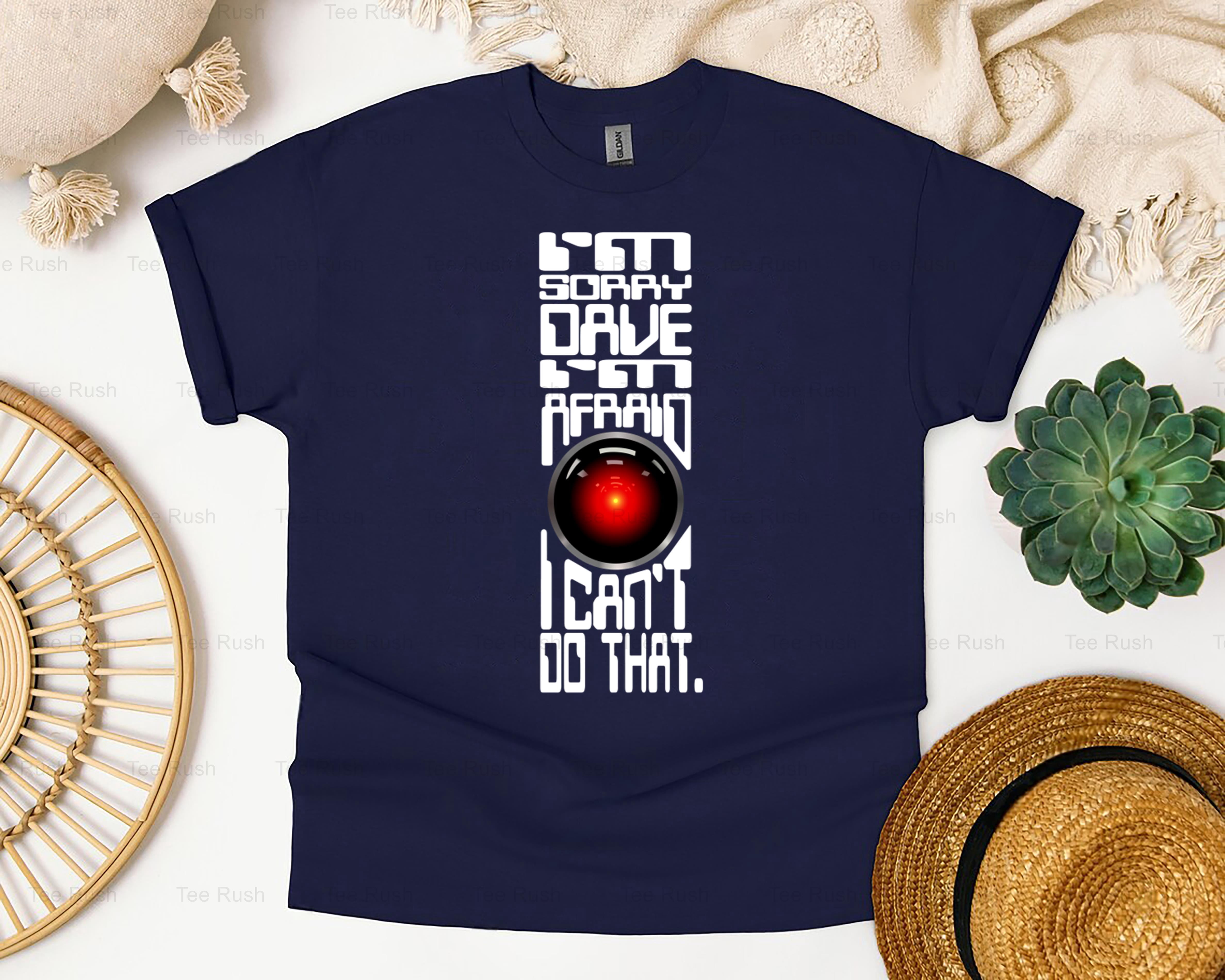 2001 A Space Odyssey Stanley Kubrick Movie Sci Fi HAL 9000,,T-Shirt, SW ...