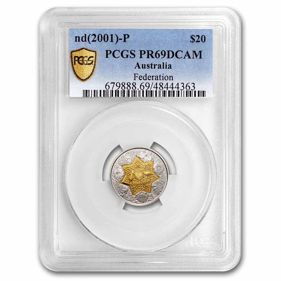 2001 AUS 21st Centenary of Federation Floral Emblems PR-69 PCGS ...