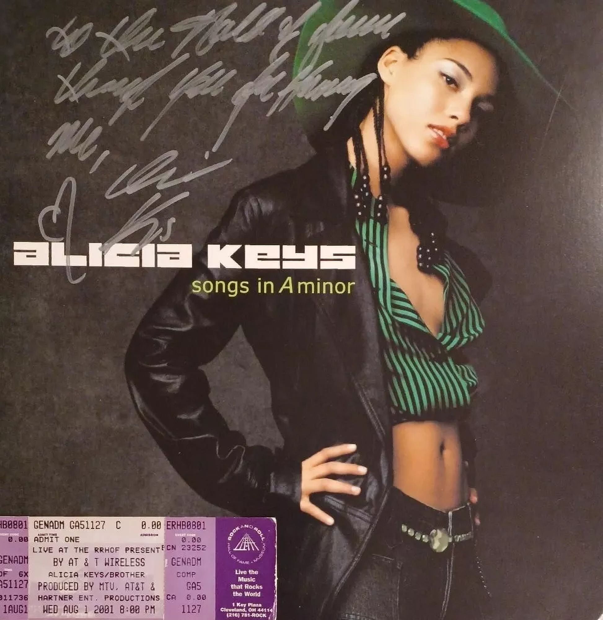 2001 Alicia keys Album Cover Poster Wall Art Print facsimile signed 16 ...