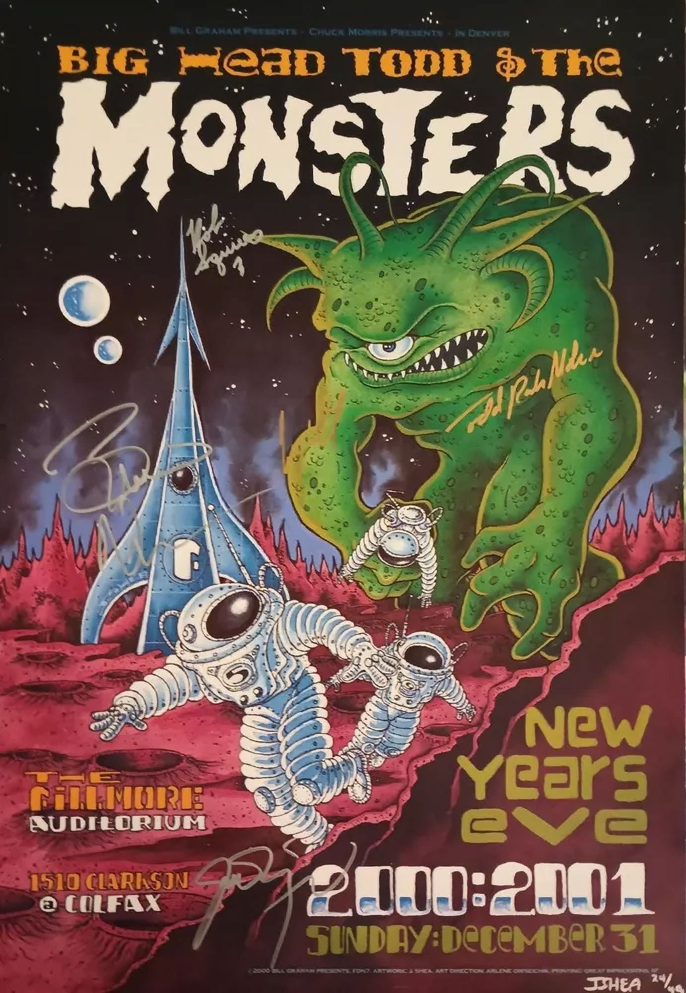 2001 Big Head Todd And The Monsters concert poster Print Wall Art 16 x ...