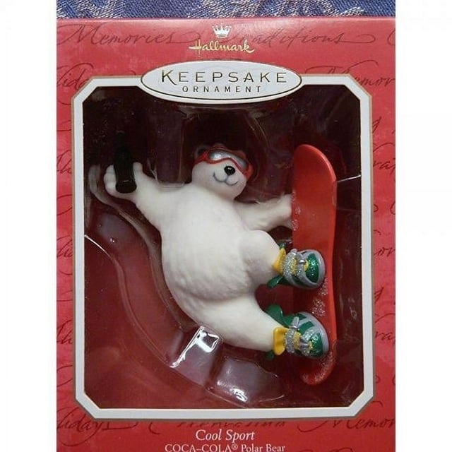 2001 Hallmark Ornament Cool Sport Coca-Cola Polar Bear - Walmart.com