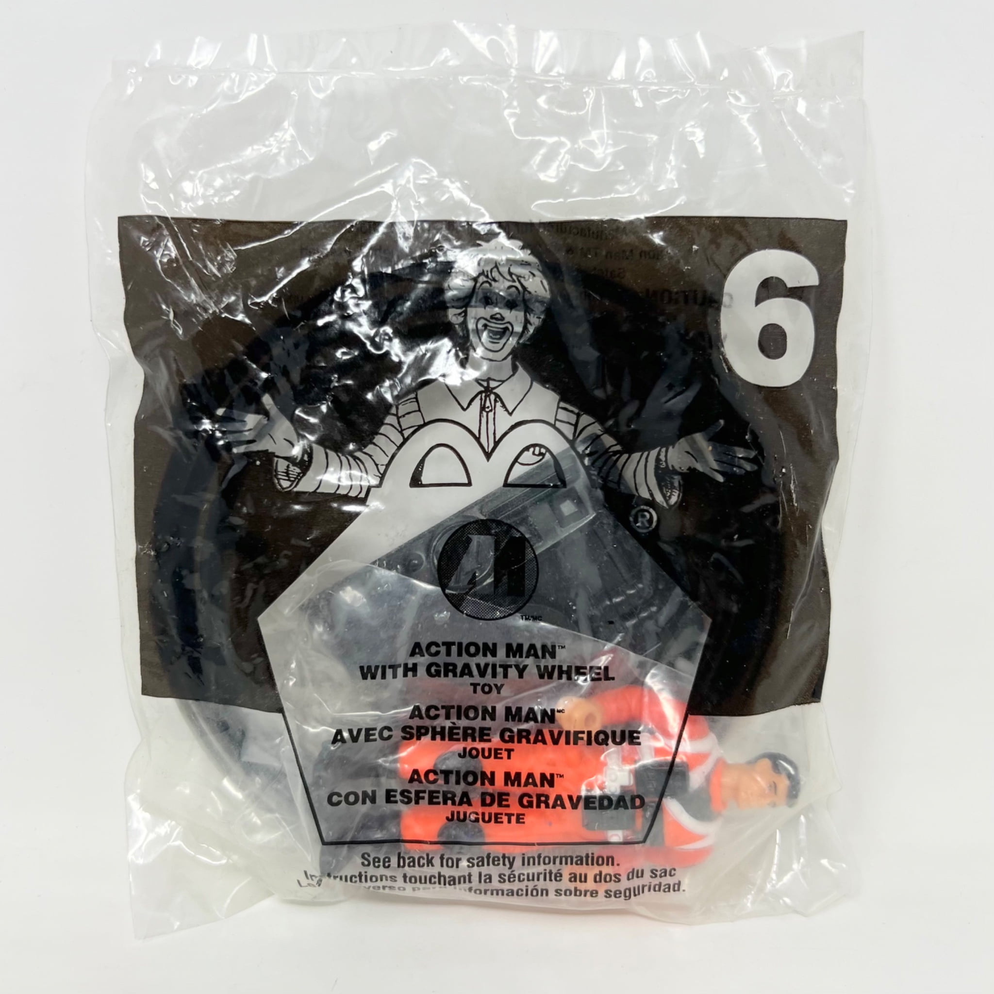 2001 McDonalds Happy Meal Toy Action Man With Gravity Wheel Toy ...