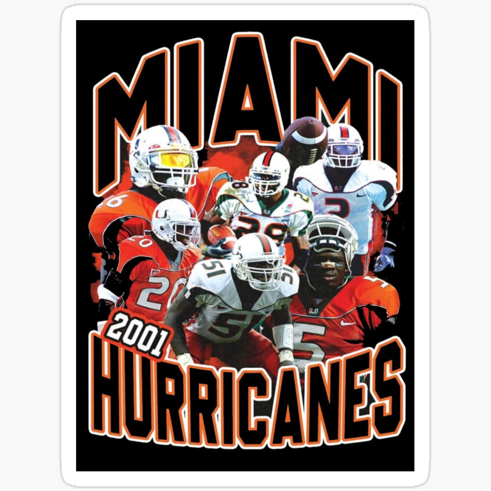 2001 Miami Championship Team Sticker Baseball Sticker, Football Sticker ...